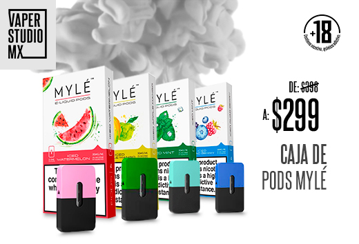 Cuponerapp - Cajas de pods Mylé $299 en Vaper Studio Mx