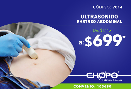 Cuponerapp - Ultrasonido rastreo abdominal $699 en Laboratorio Médico del Chopo