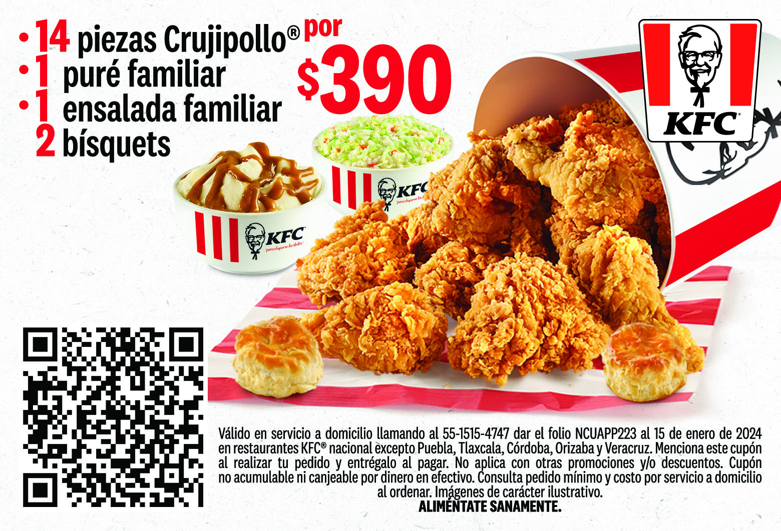 Cuponerapp - Paquete Familiar por $390 en KFC