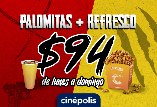 Cuponerapp - Combo Palomitas por $94 en Cinépolis (Nacional)