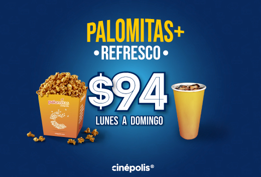 Cuponerapp - Combo Palomitas por $94 en Cinépolis (Nacional)